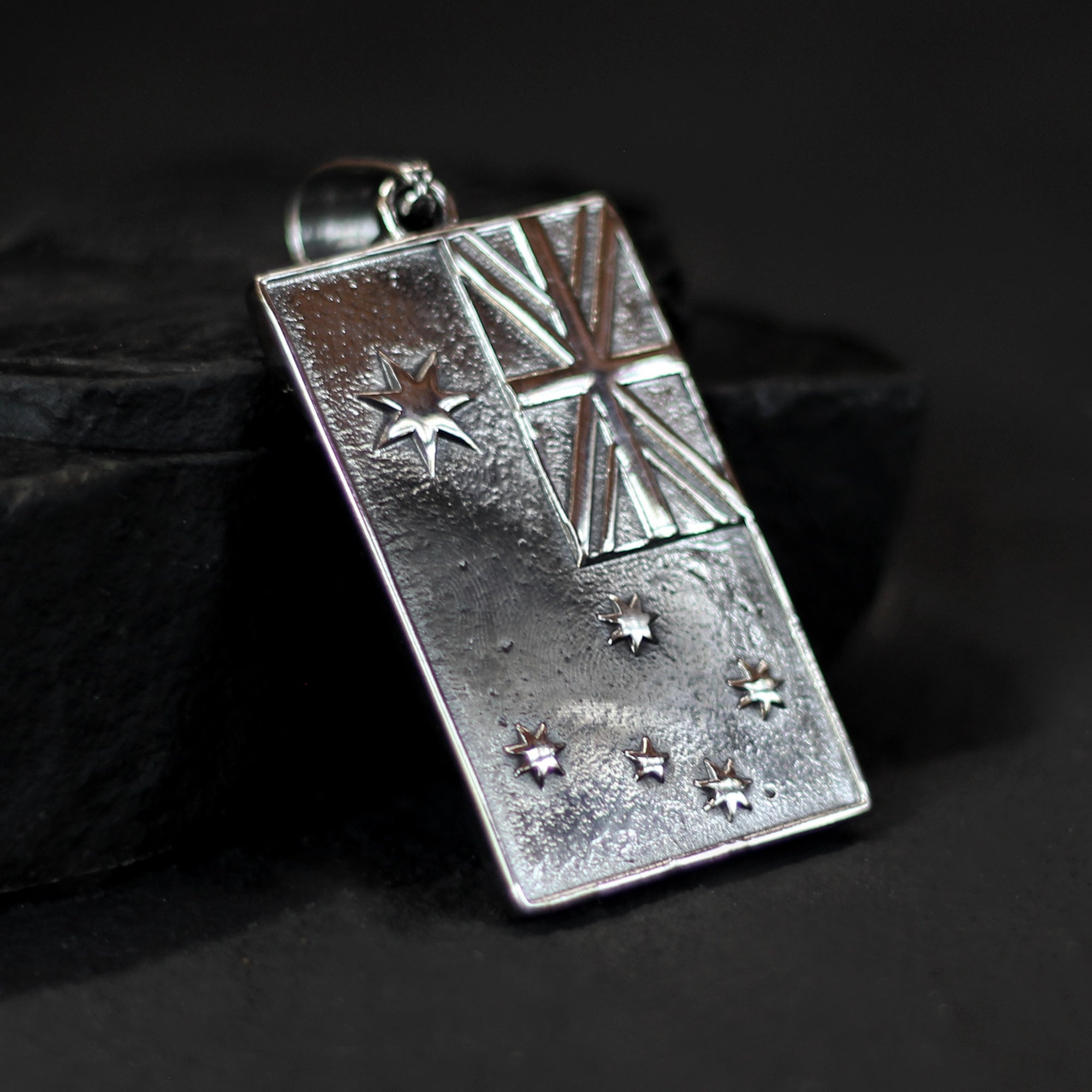 Johnny Reb | Aussie Flag Pendant - Silver